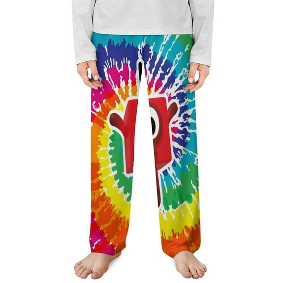 Number Cartoon Show Block Pajama Pants Cartoon Casual Lounge PJ Bottoms ...