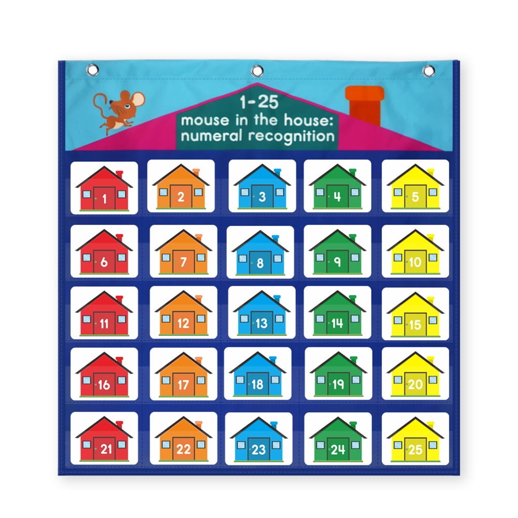 Number Chart for Children Kids Toddlers Home School Supplies - Walmart.com