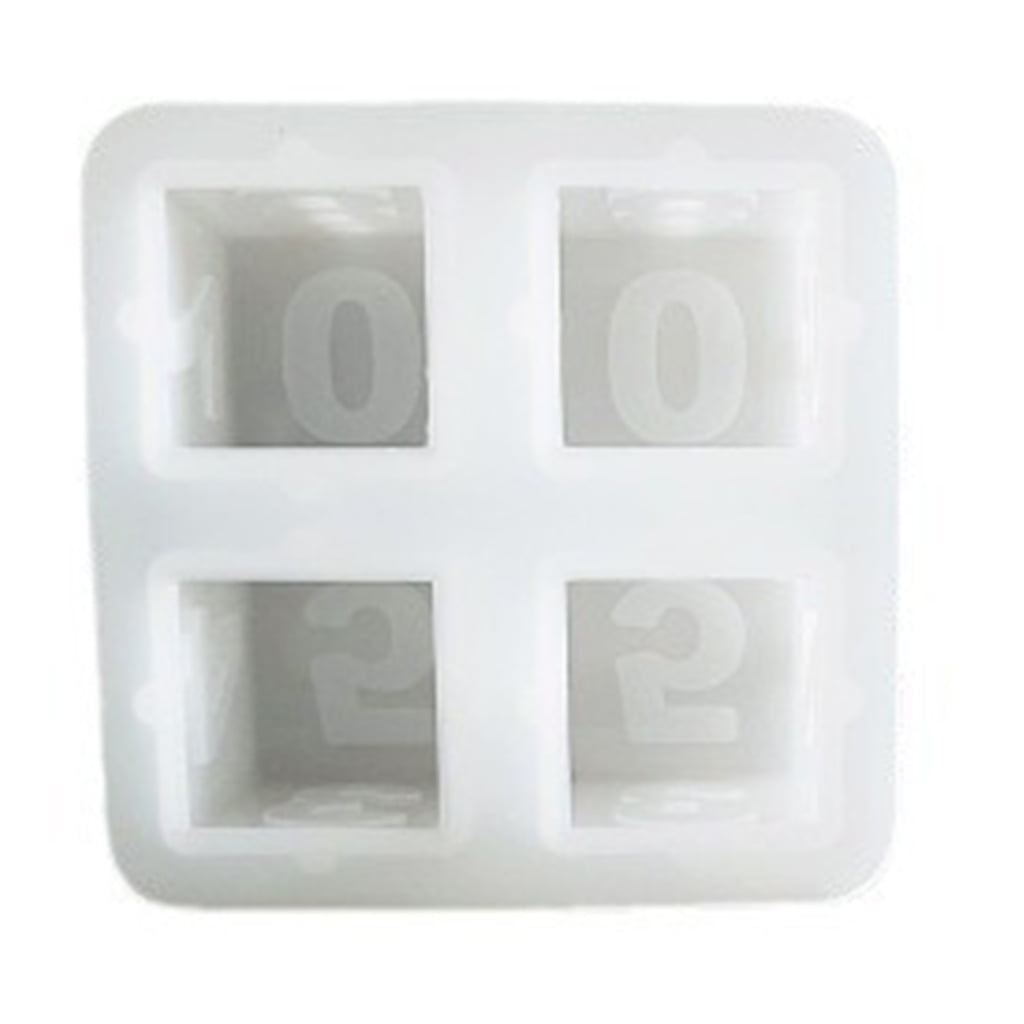Number Cube Silicone Molds for Epoxy Resin, Plaster Decorations, Cube ...