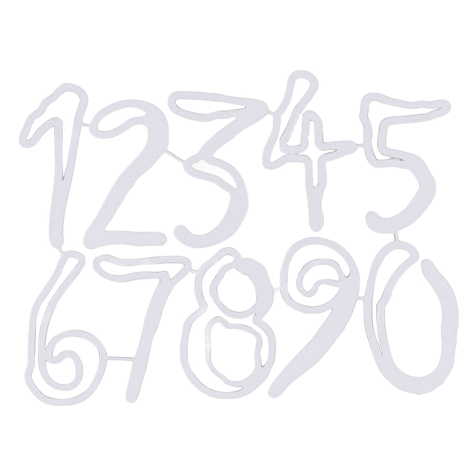 Number Cutting Dies DIY Numbers 0?9 Metal Cutting Dies Stencils ...