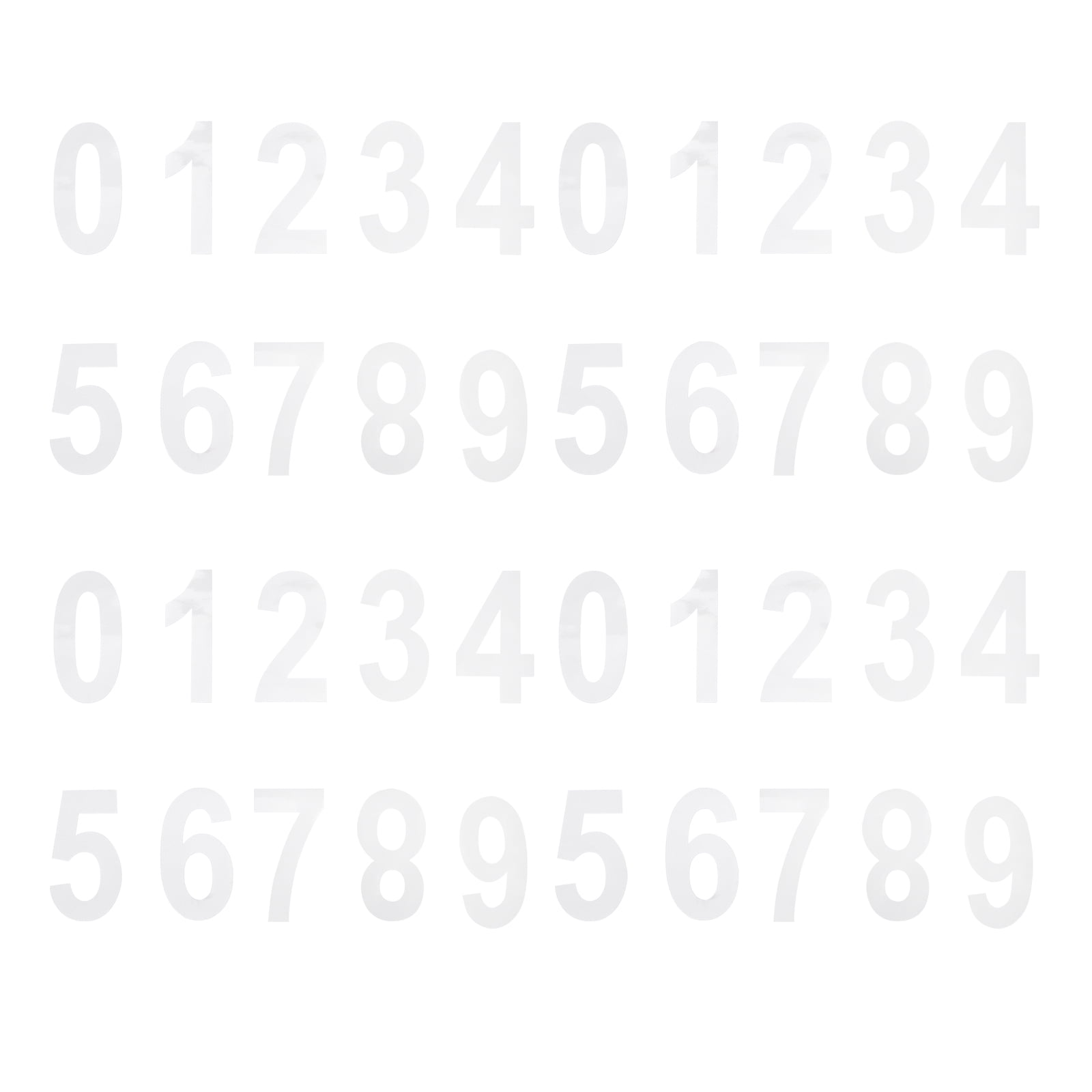 Reflective Number Stickers for Mailbox Signs Door Address House Decor ...