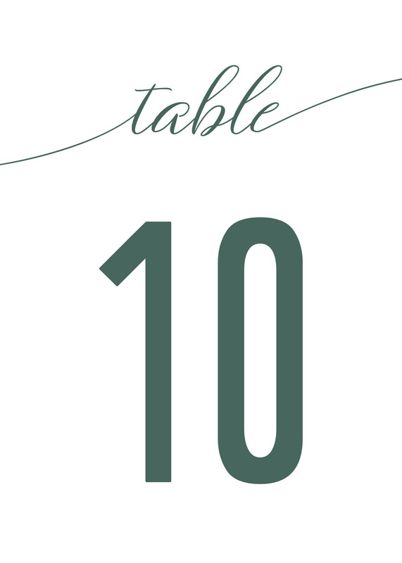 Number Design Table Number Cards Double Sided Party Table Numbers for ...