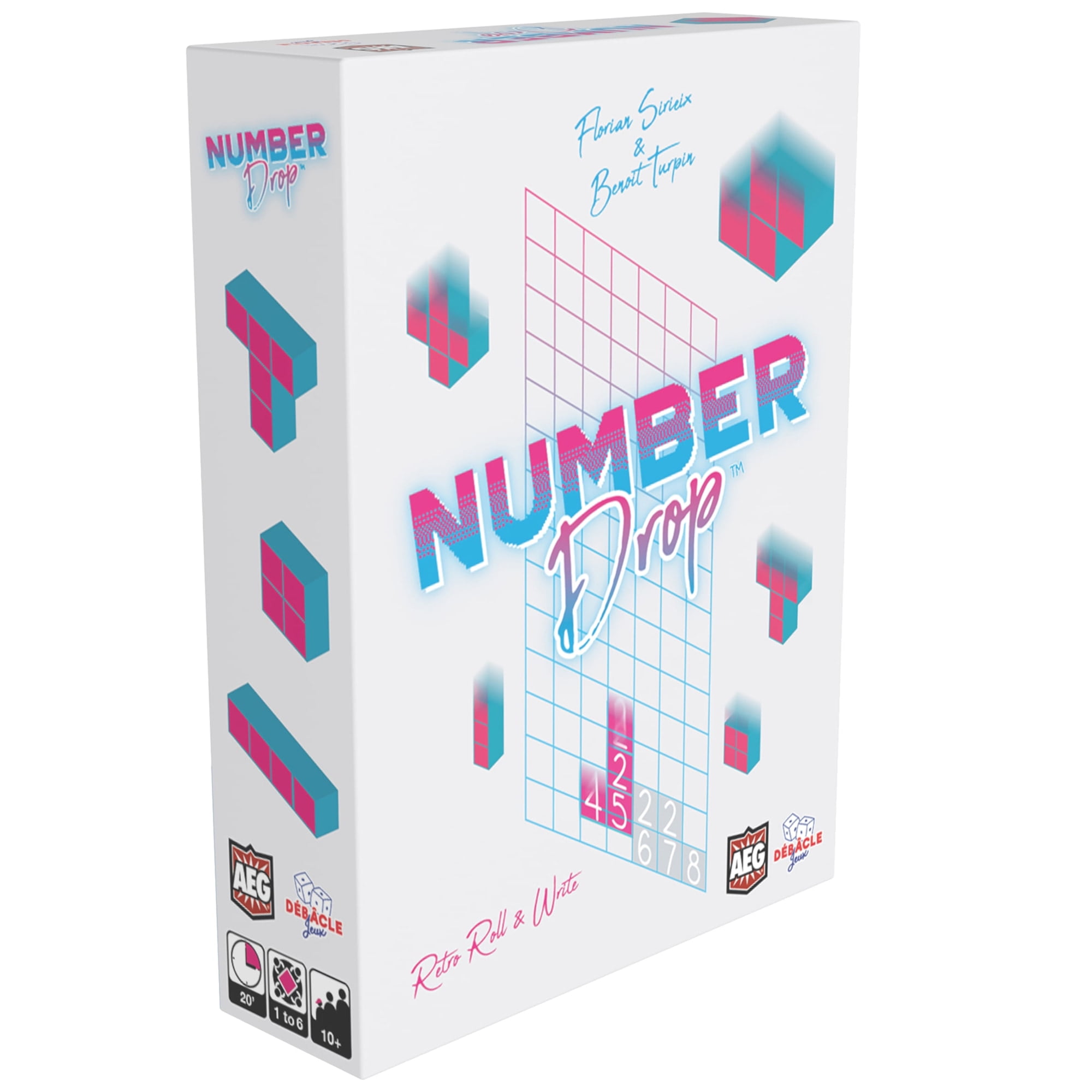 Number Drop - Retro Roll & Write, Video Game Theme, Alderace ...
