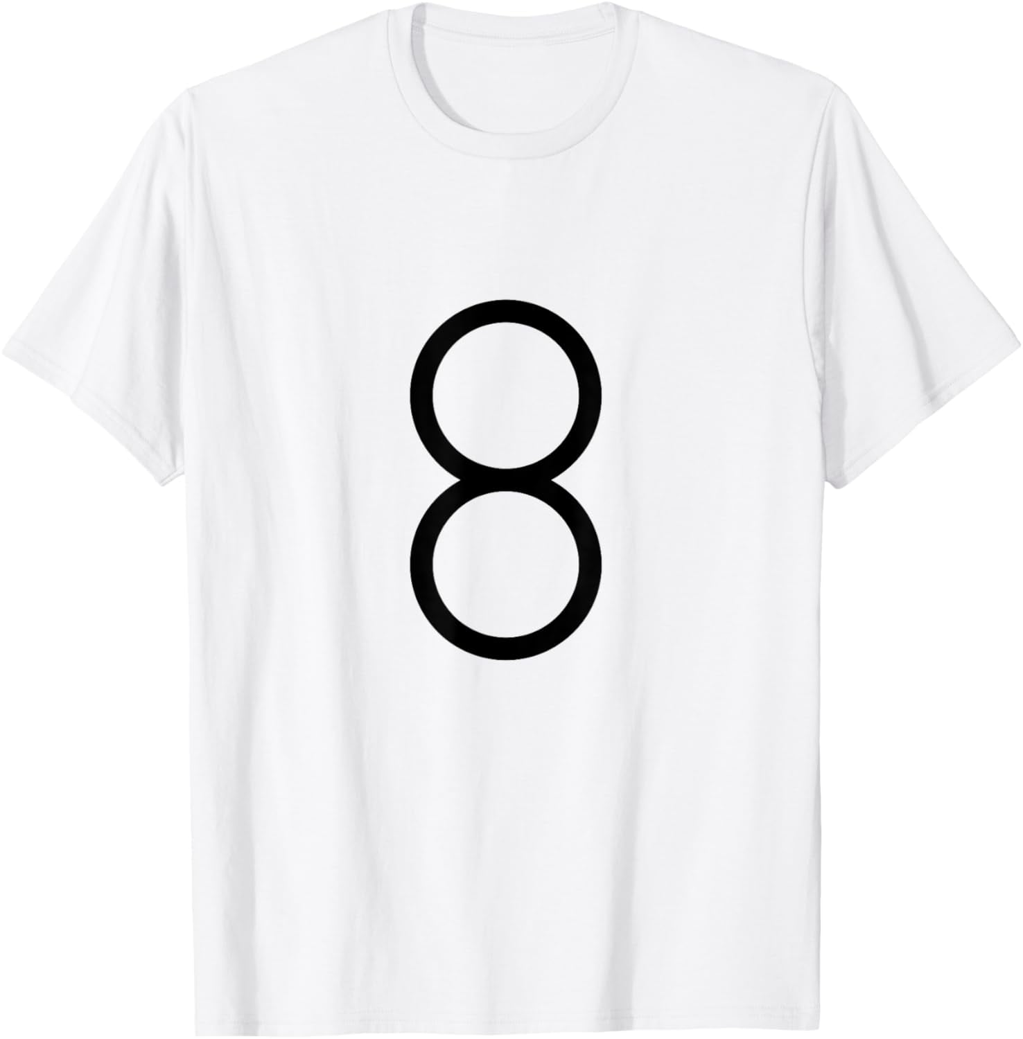 Number Eight Costume T-Shirt men and women can wear, black, white ...