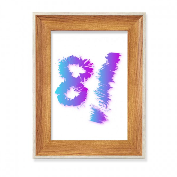 Number Eight Sighs Madness Desktop Wooden Photo Frame Display Picture ...