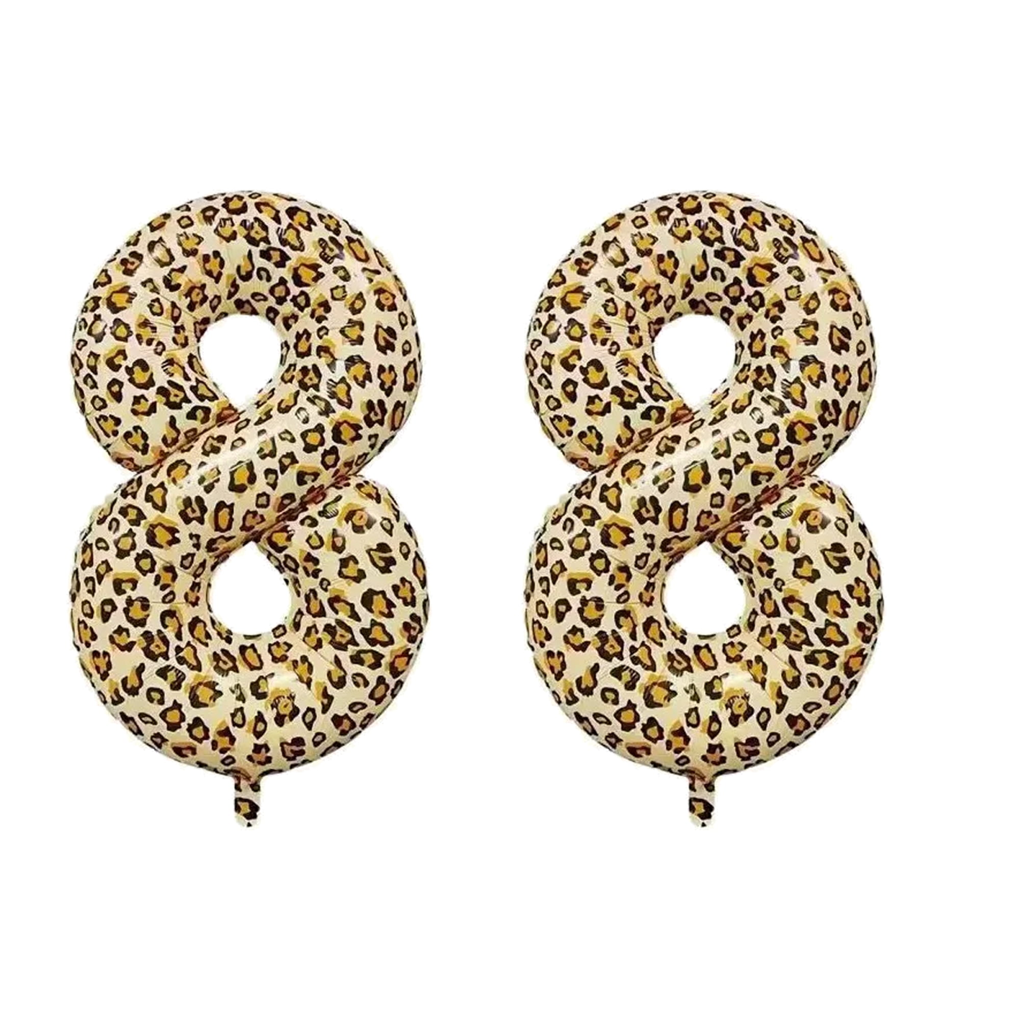 Number Eighty Eight Balloon Leopard Print Number 88 Balloon 32" Large ...