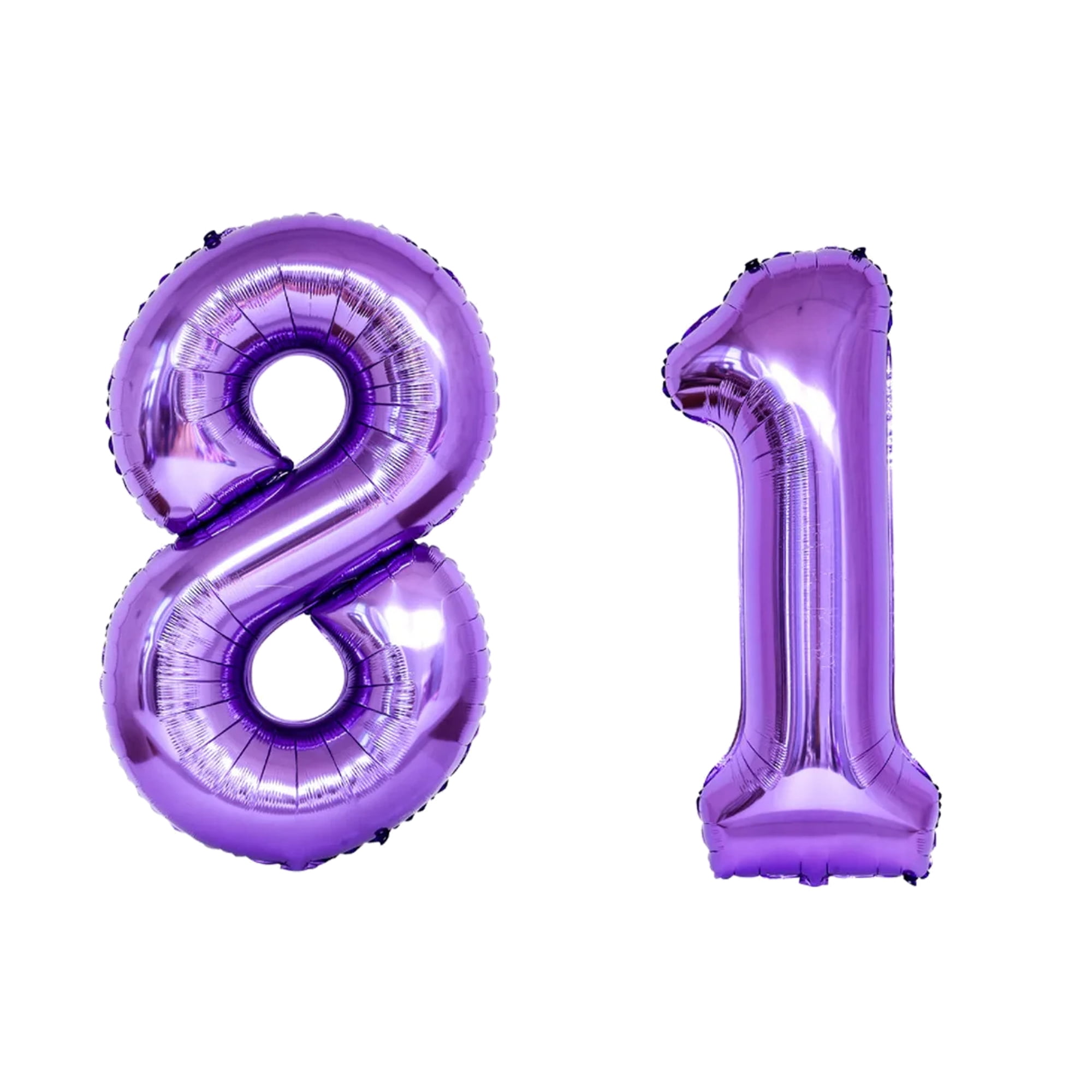 Number Eighty One Balloon Purple Number 81 Balloon 32" Large Party ...