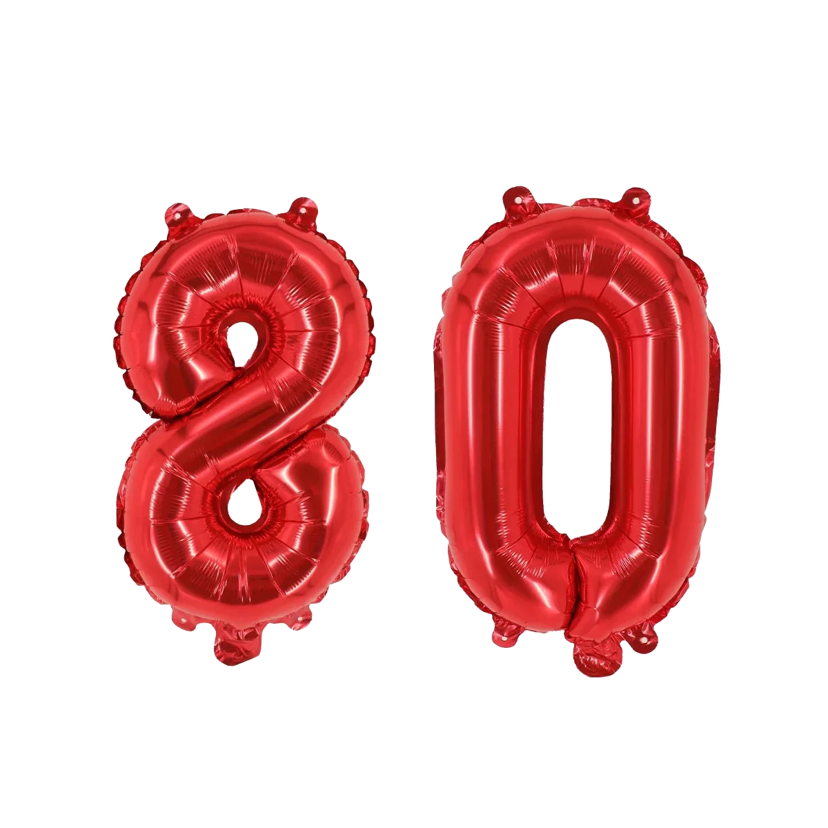 Number Eighty Red Balloon, 32" Foil Mylar, 80Th Birthday Party ...