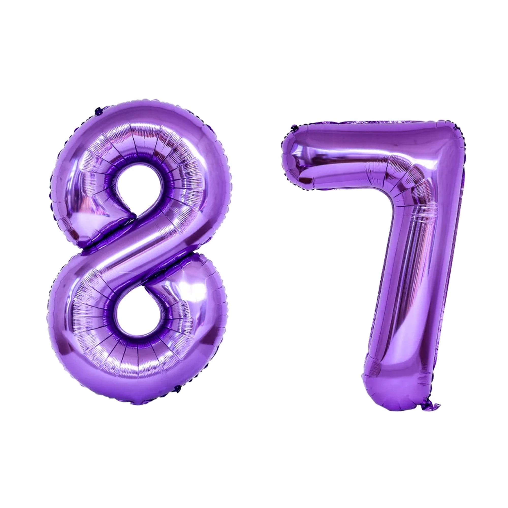 Number Eighty Seven Balloon Purple Number 87 Balloon 32" Large Festive ...