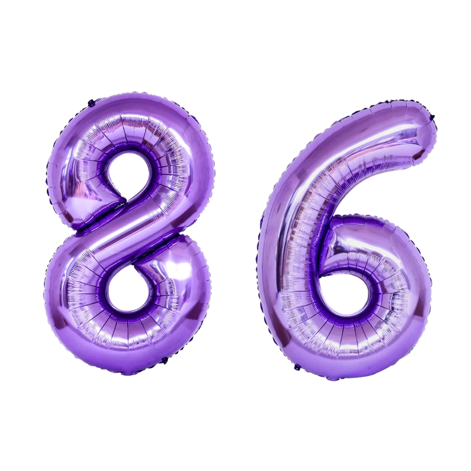 Number Eighty Six Balloon Purple Number 86 Balloon 32" Large Party ...