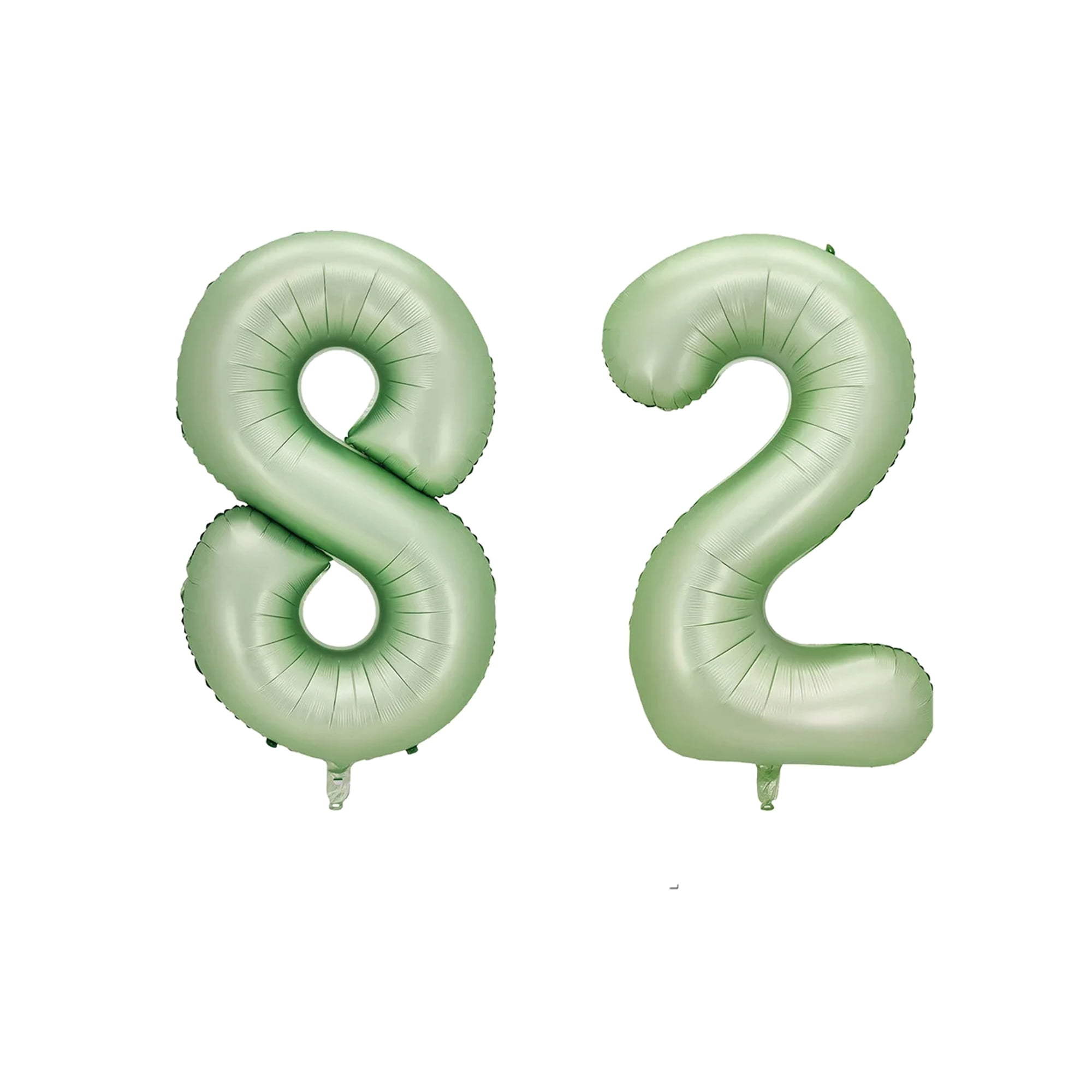 Number Eighty Two Balloon Pastel Sage Green Number 82 Balloon 32" Large ...