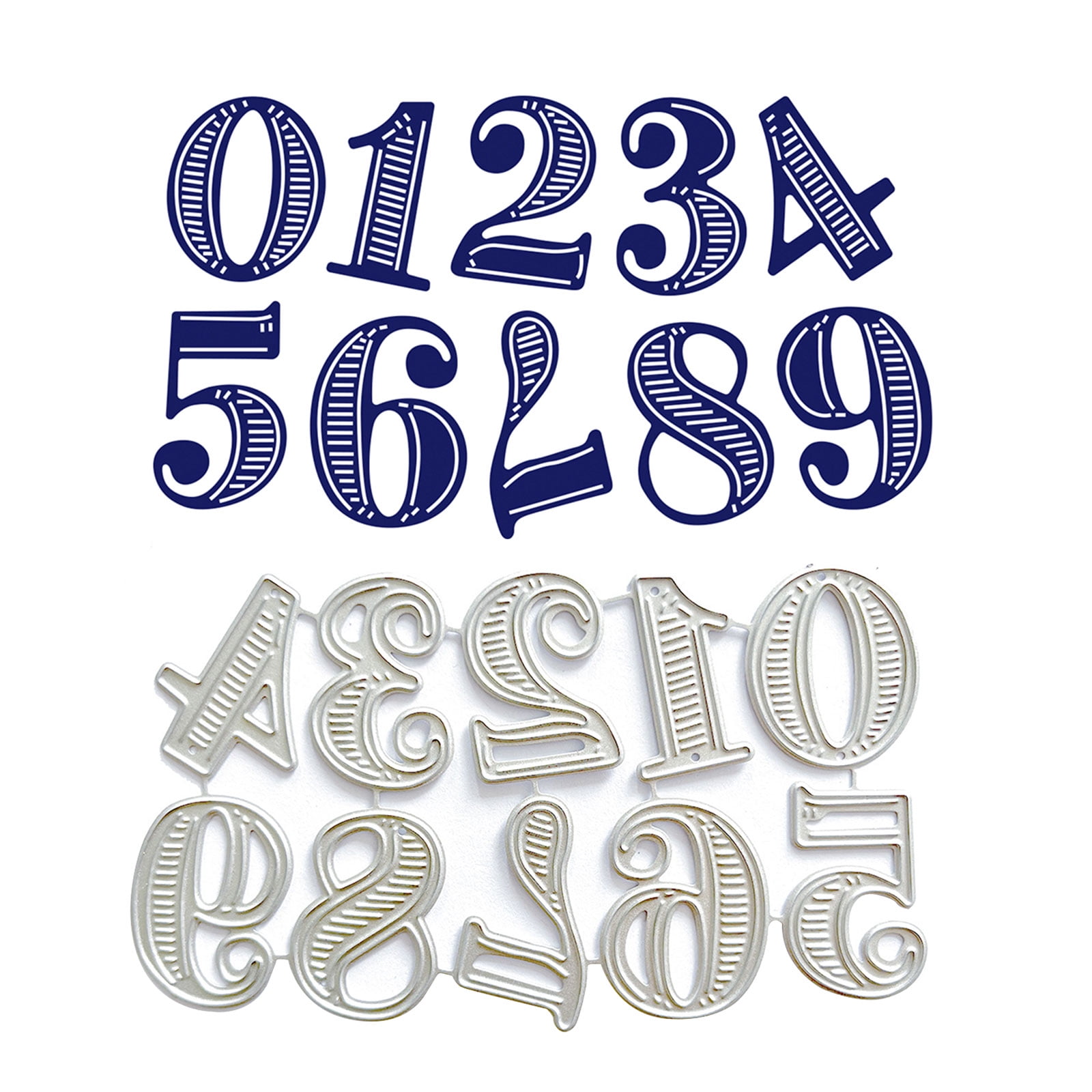 Number Embossing Cutting Dies Numbers Embossing Cutting Dies Templates ...