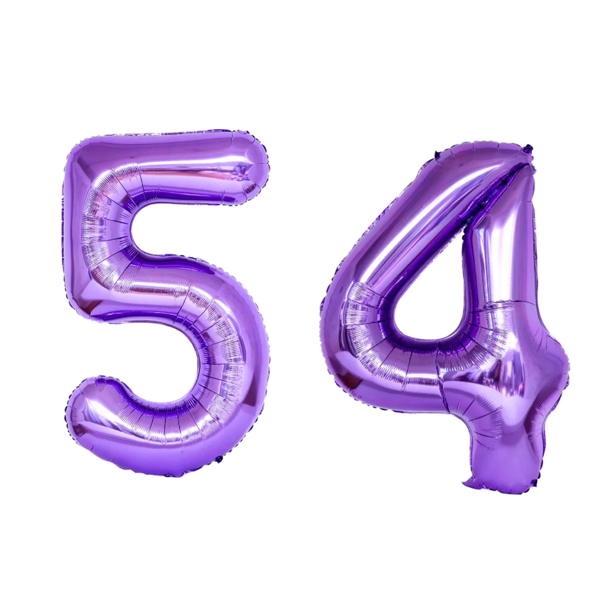 Number Fifty Four Balloon Purple Number 54 Balloon 32" Large ...