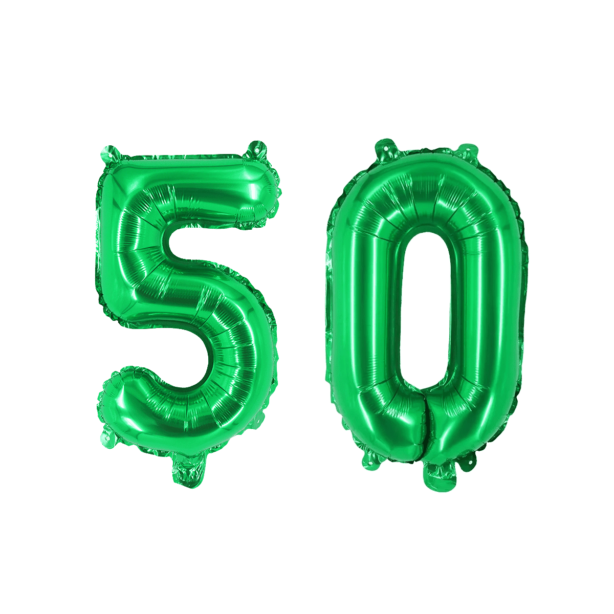 Number Fifty Green Balloon, 32" Foil Mylar, 50th Birthday Party Helium ...