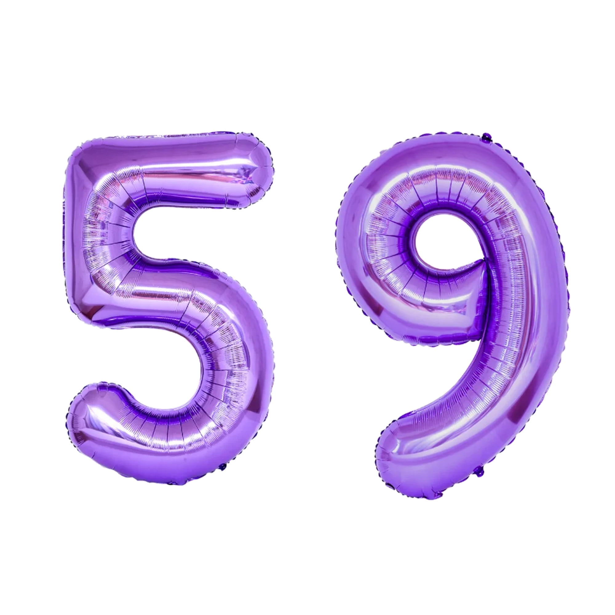 Number Fifty Nine Balloon Purple Number 59 Balloon 32" Large ...