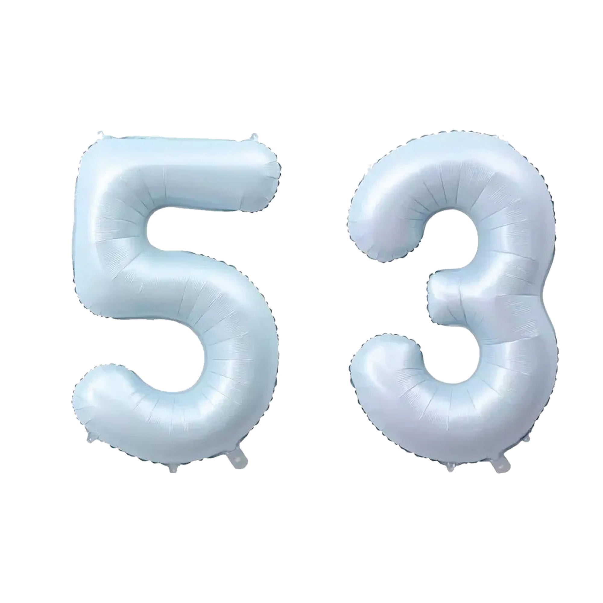 Number Fifty Three Balloon Pastel Blue Sky Blue Light Blue 32" Large ...