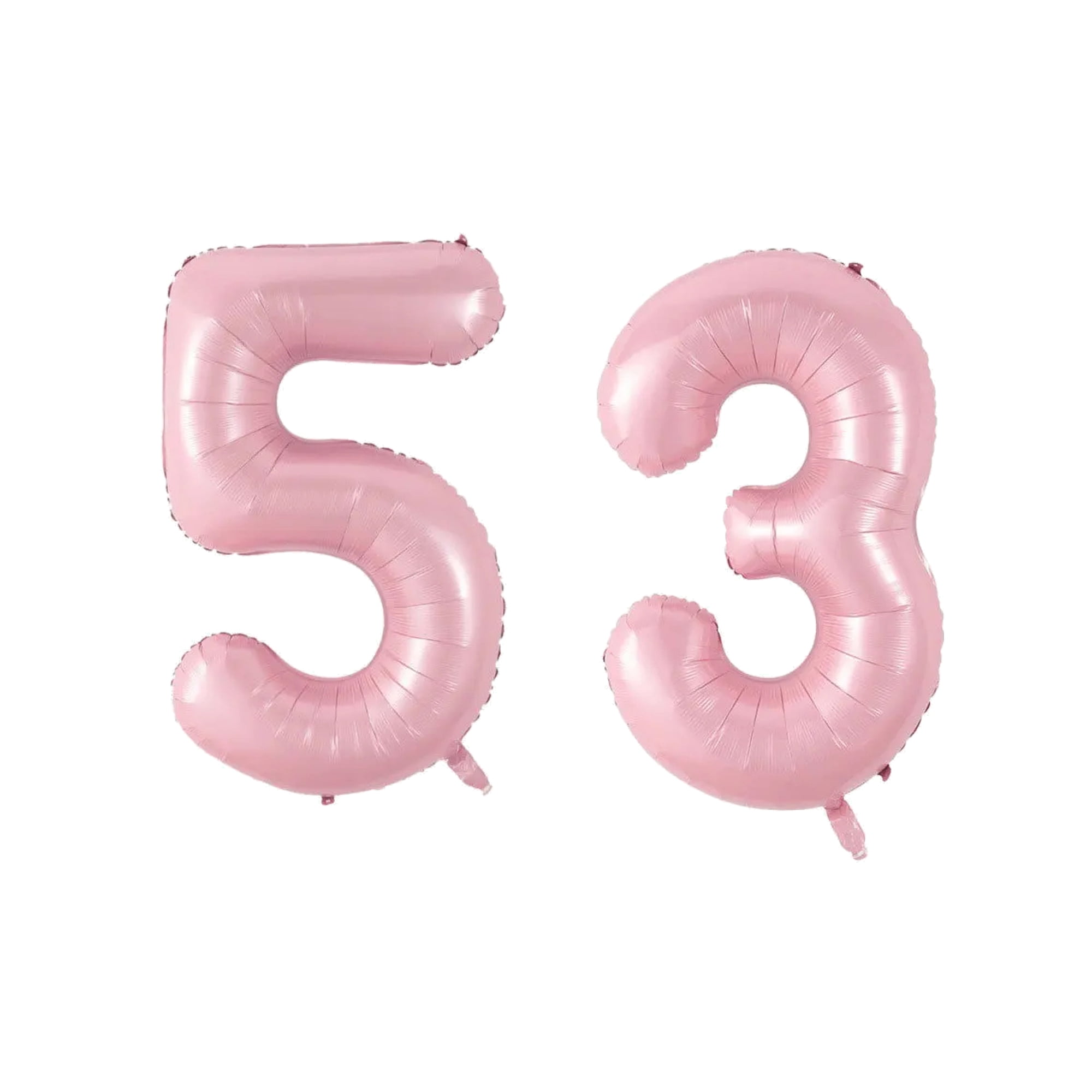 Number Fifty Three Balloon Soft Pastel Pink Number 53 Balloon 32" Large ...