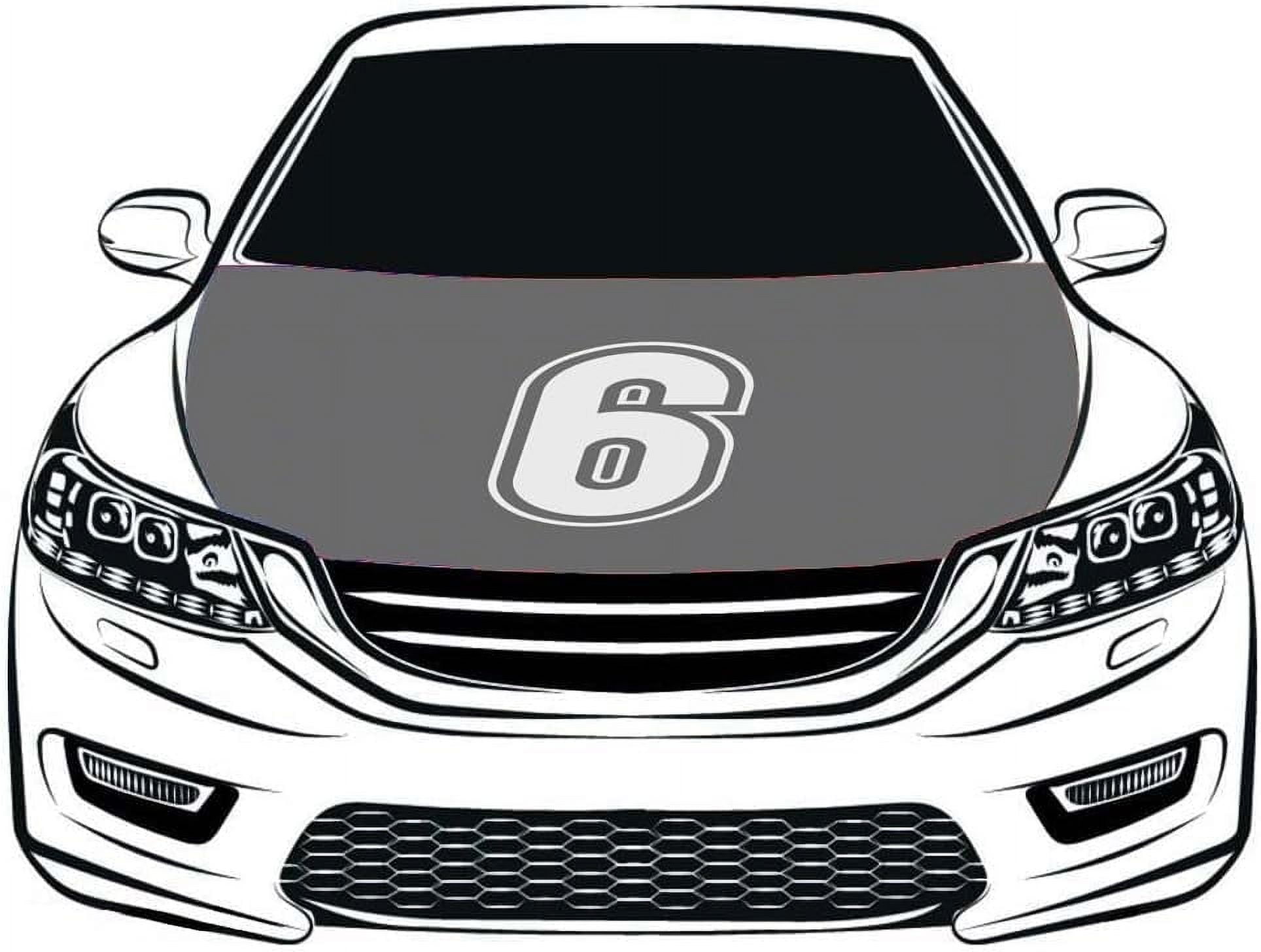 Number Flags Car Hood Cover 3.3X5FT/6X7FT 100% Polyester,Engine Flag ...