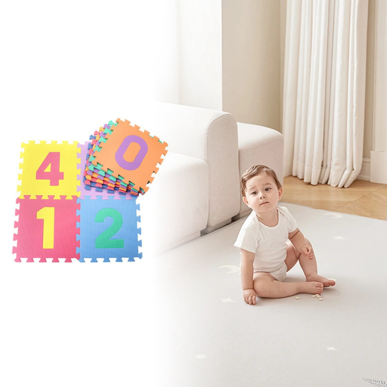 Number Floor Mat Puzzle Letter Foam Baby Crawling Mat Foam Mat Children ...