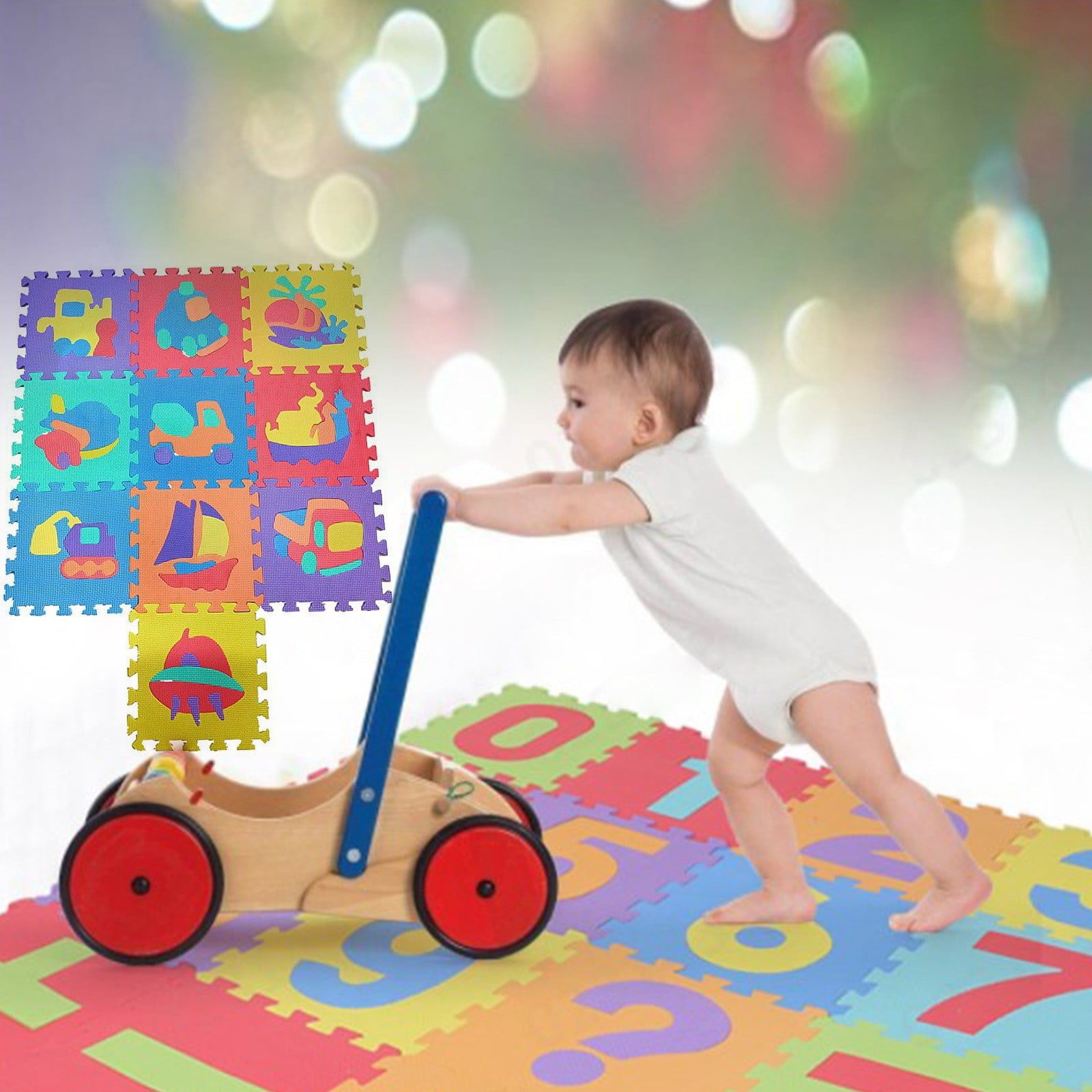 Number Floor Mat Puzzle Letter Foam Baby Baby Fridge Farm Animals Girls ...