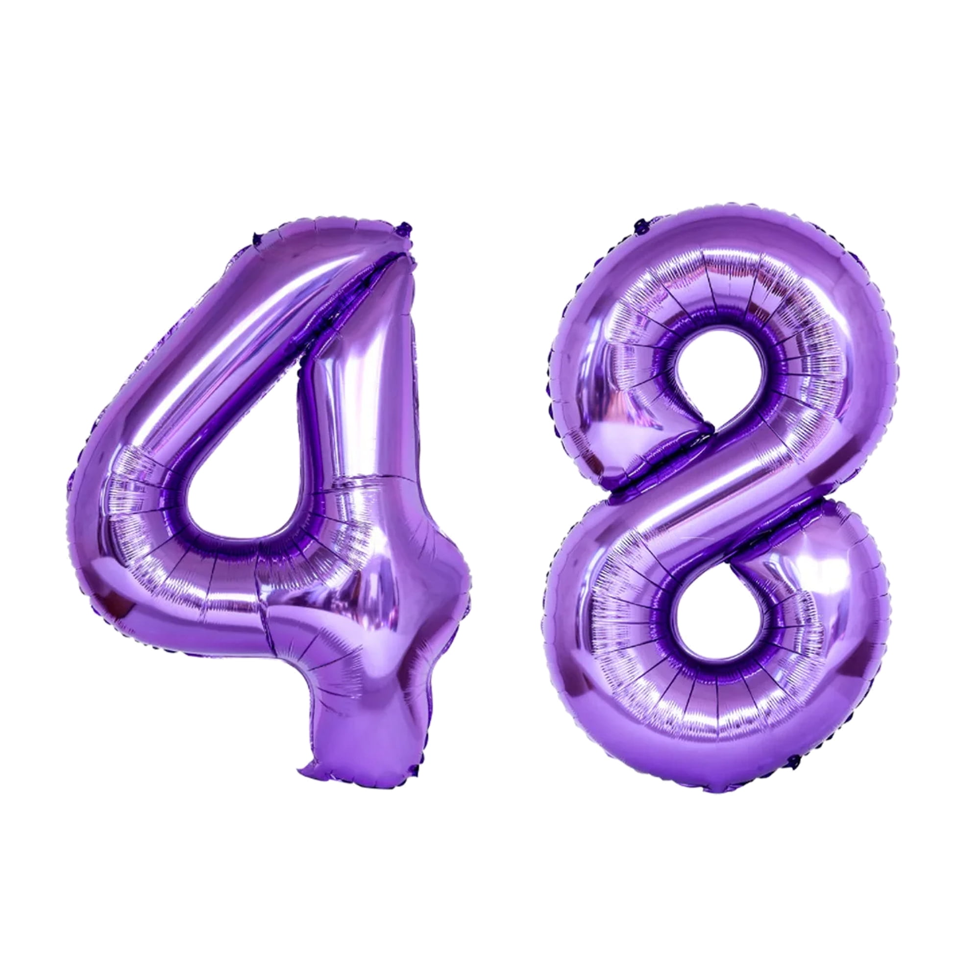 Number Forty Eight Balloon Purple Number 48 Balloon 32" Large ...