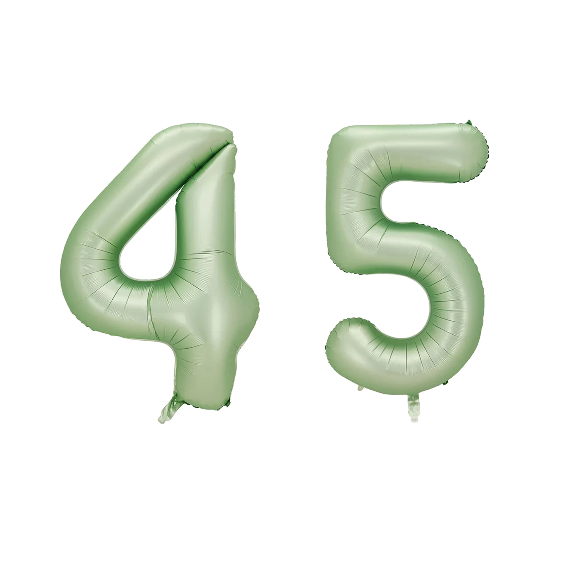 Number Forty Five Balloon Pastel Sage Green Number 45 Balloon 32" Large ...