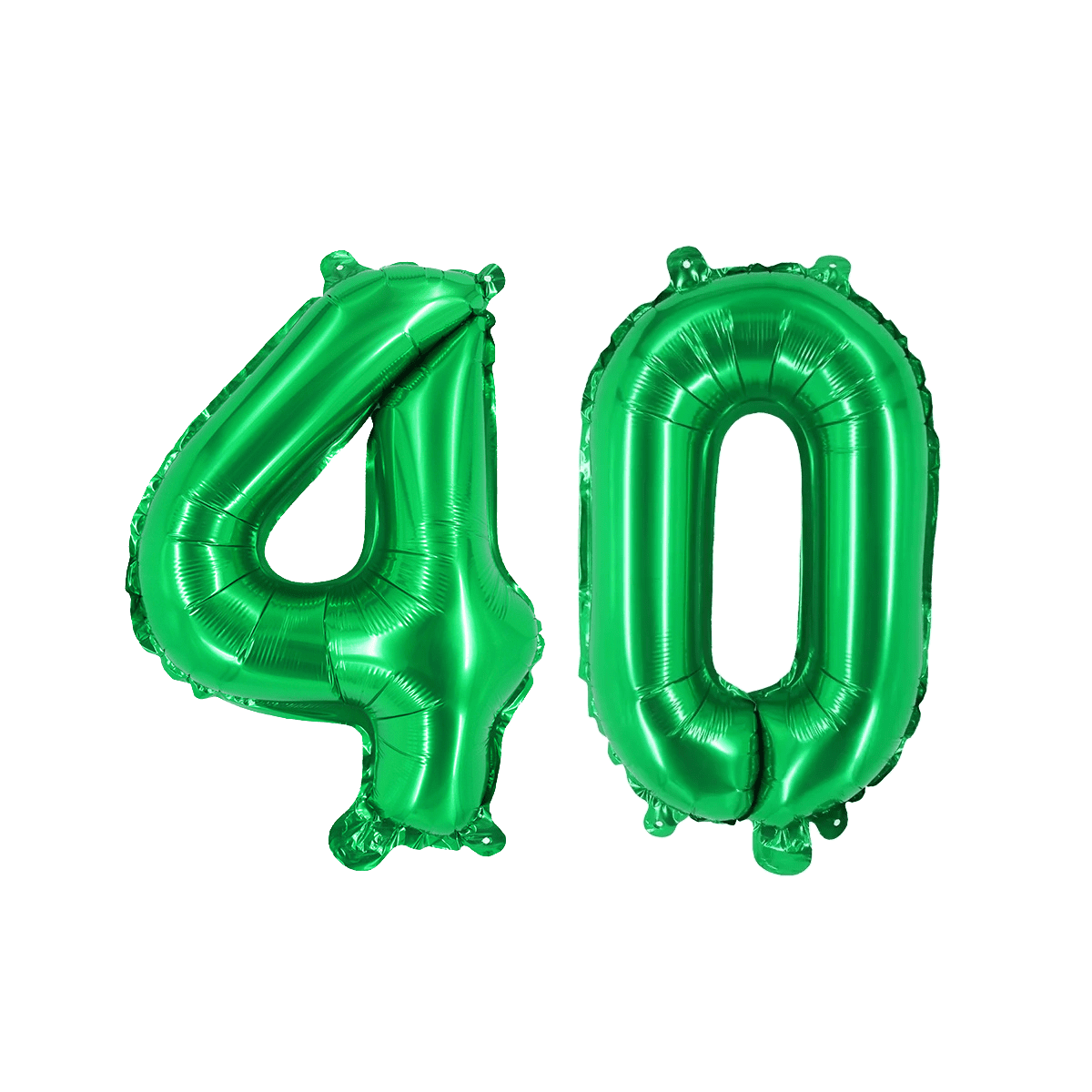 Number Forty Green Balloon, 32" Foil Mylar, 40th Celebration Party ...