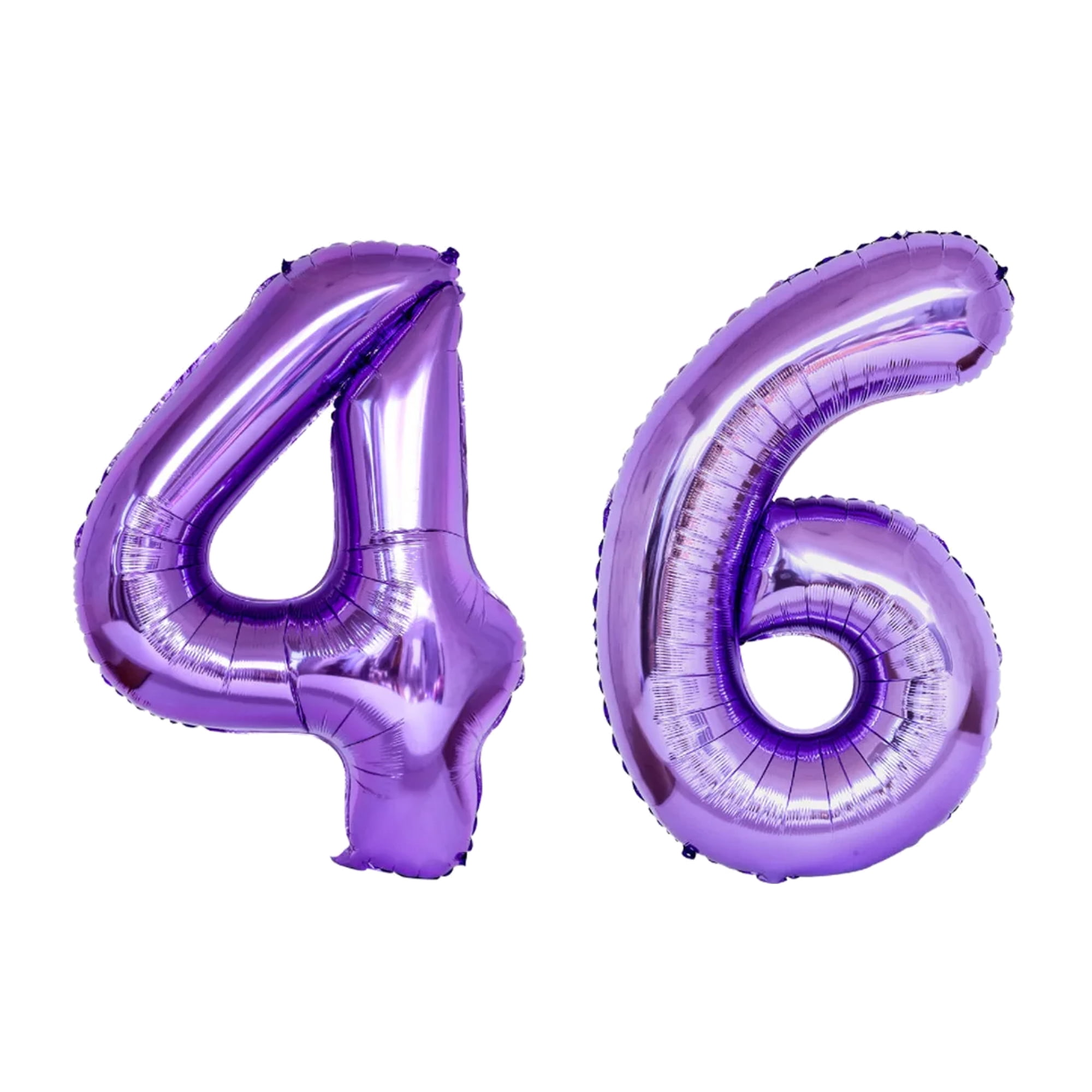 Number Forty Six Balloon Purple Number 46 Balloon 32" Large Party ...