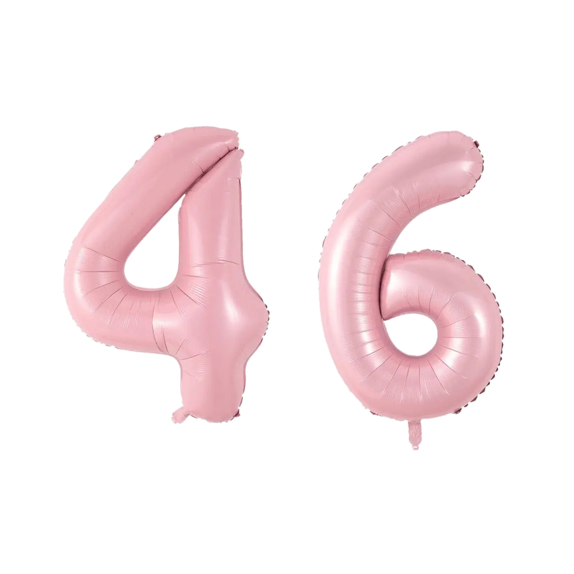 Number Forty Six Balloon Soft Pastel Pink Number 46 Balloon 32" Large ...