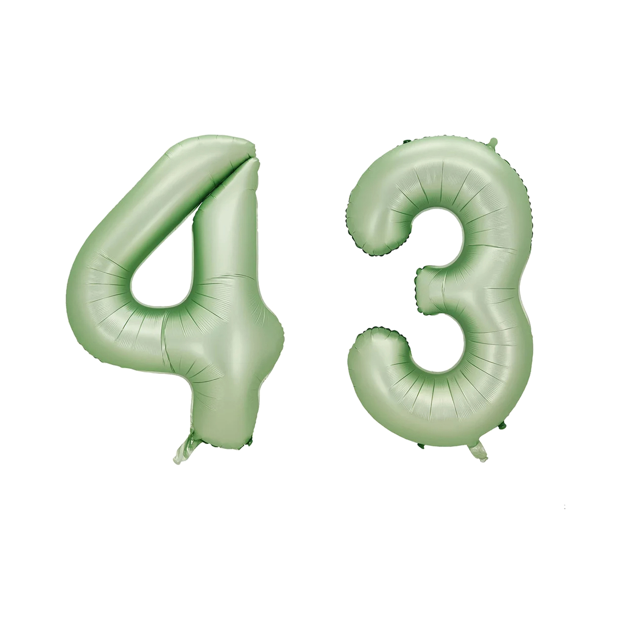 Number Forty Three Balloon Pastel Sage Green Number 43 Balloon 32 ...