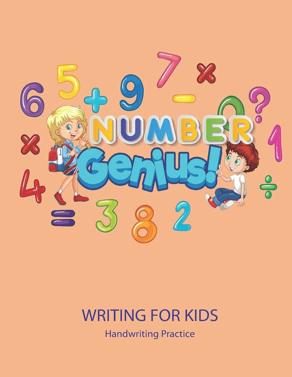 Number Genius: Handwriting Practice Book For Kids Writing Page and ...