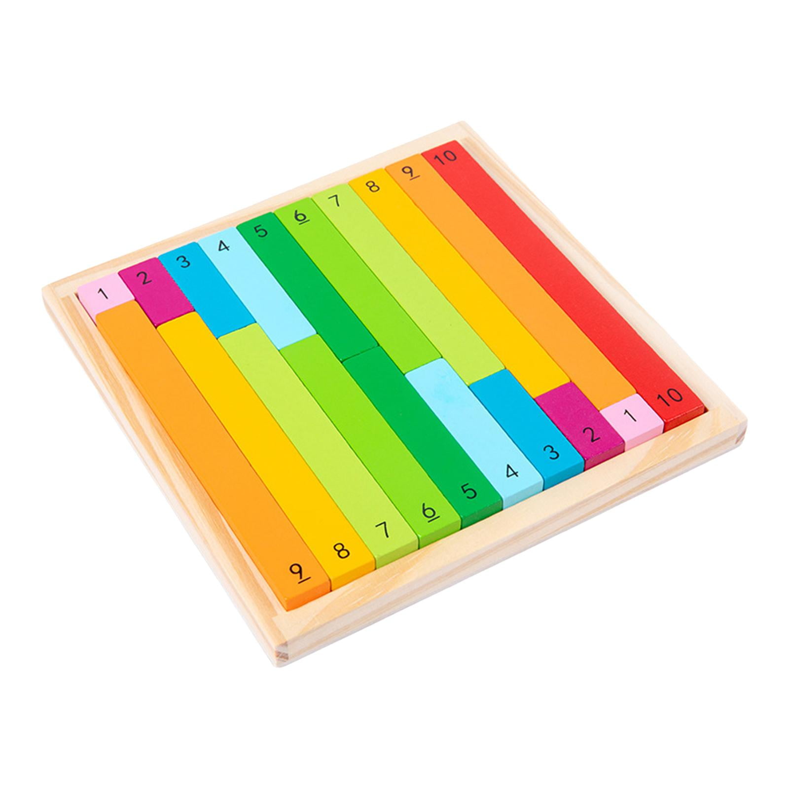 Number Learning Rods Birthday Gift Mathematics for Home Preschool Boys ...