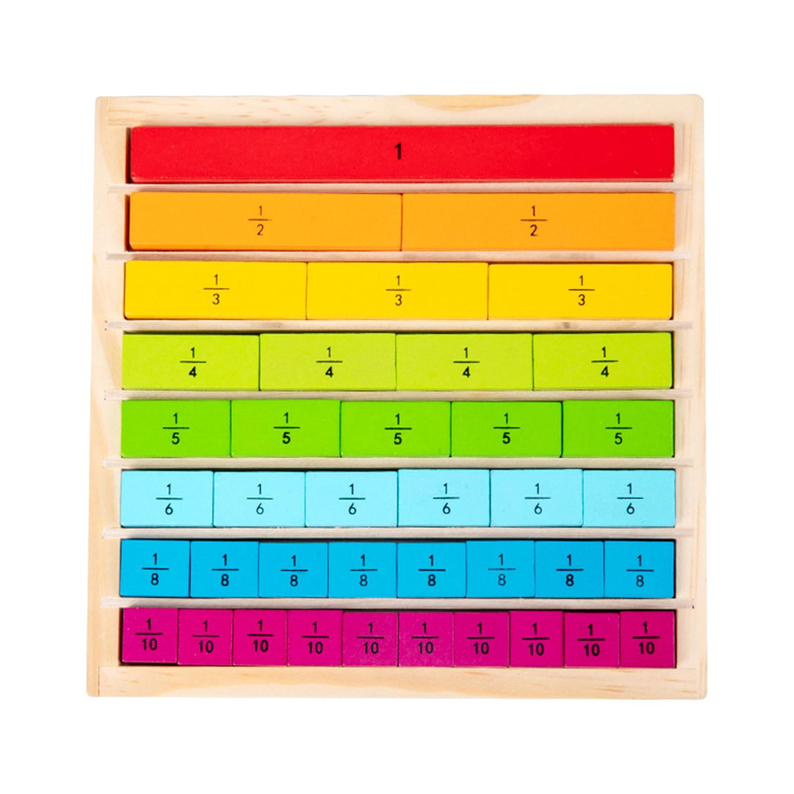 Number Learning Rods Educational Toy Portable Birthday Gift Color ...