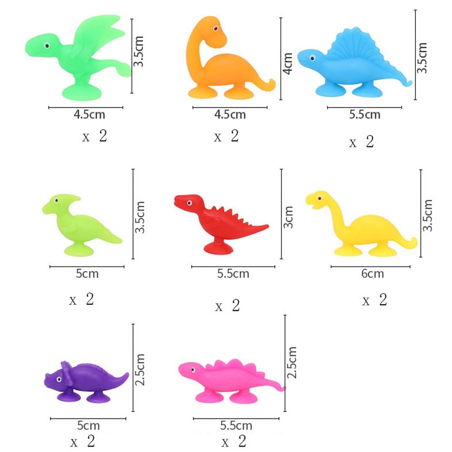 Number Letter Suction Cup Toys Soft Silicone Building Blocks Toy Animal ...