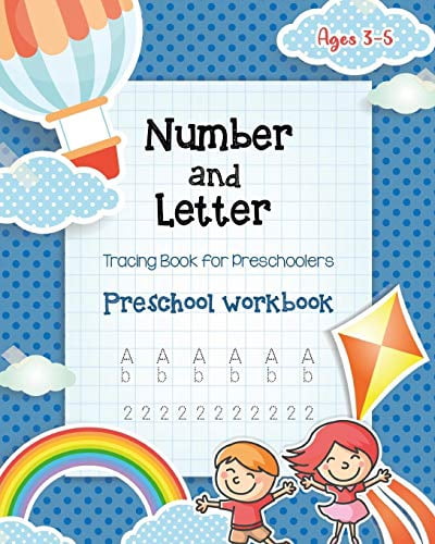 Pre-Owned Number & Letter Tracing Book for Preschoolers: Alphabet ...