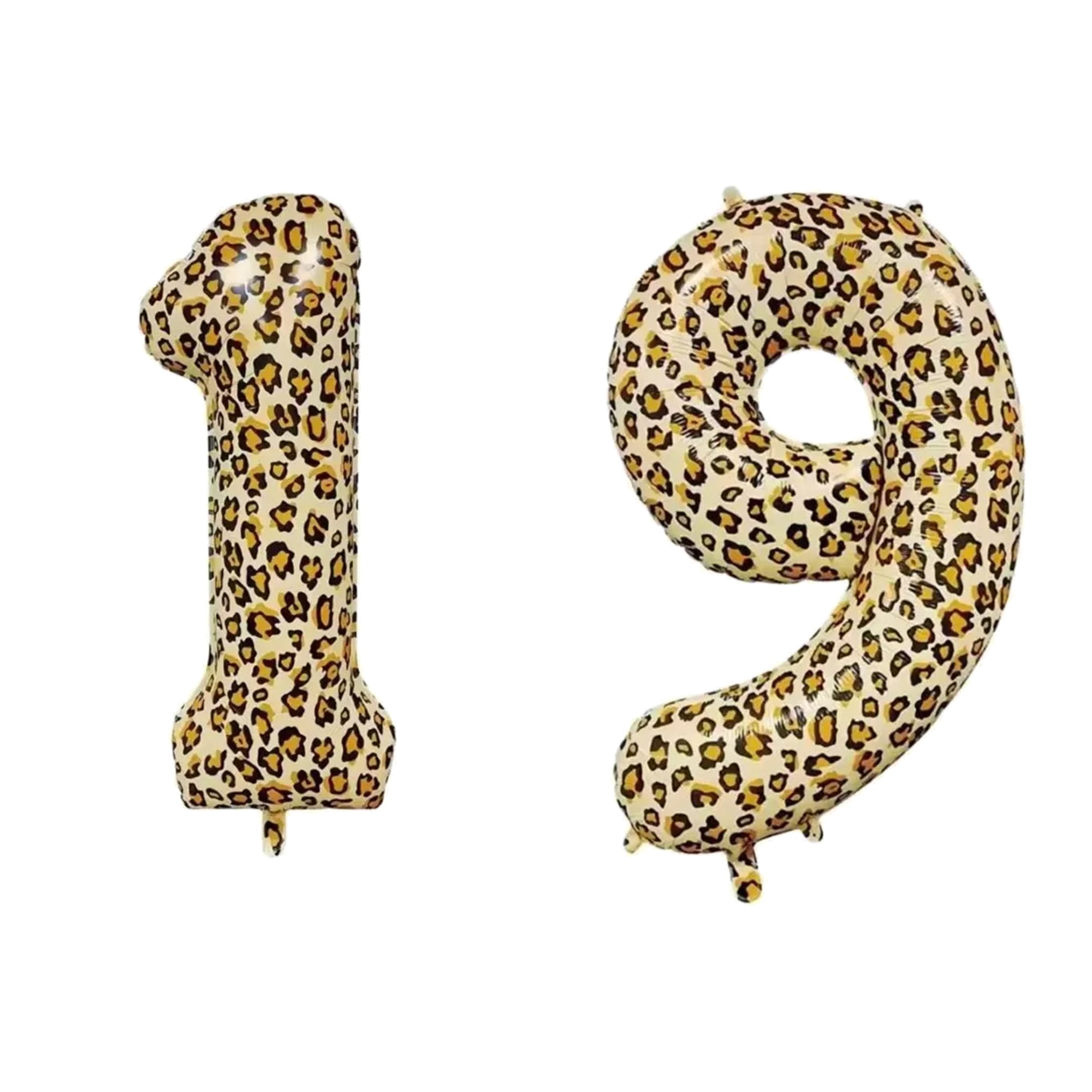 Number Nineteen Balloon Leopard Print Number 19 Balloon 32" Large Event ...