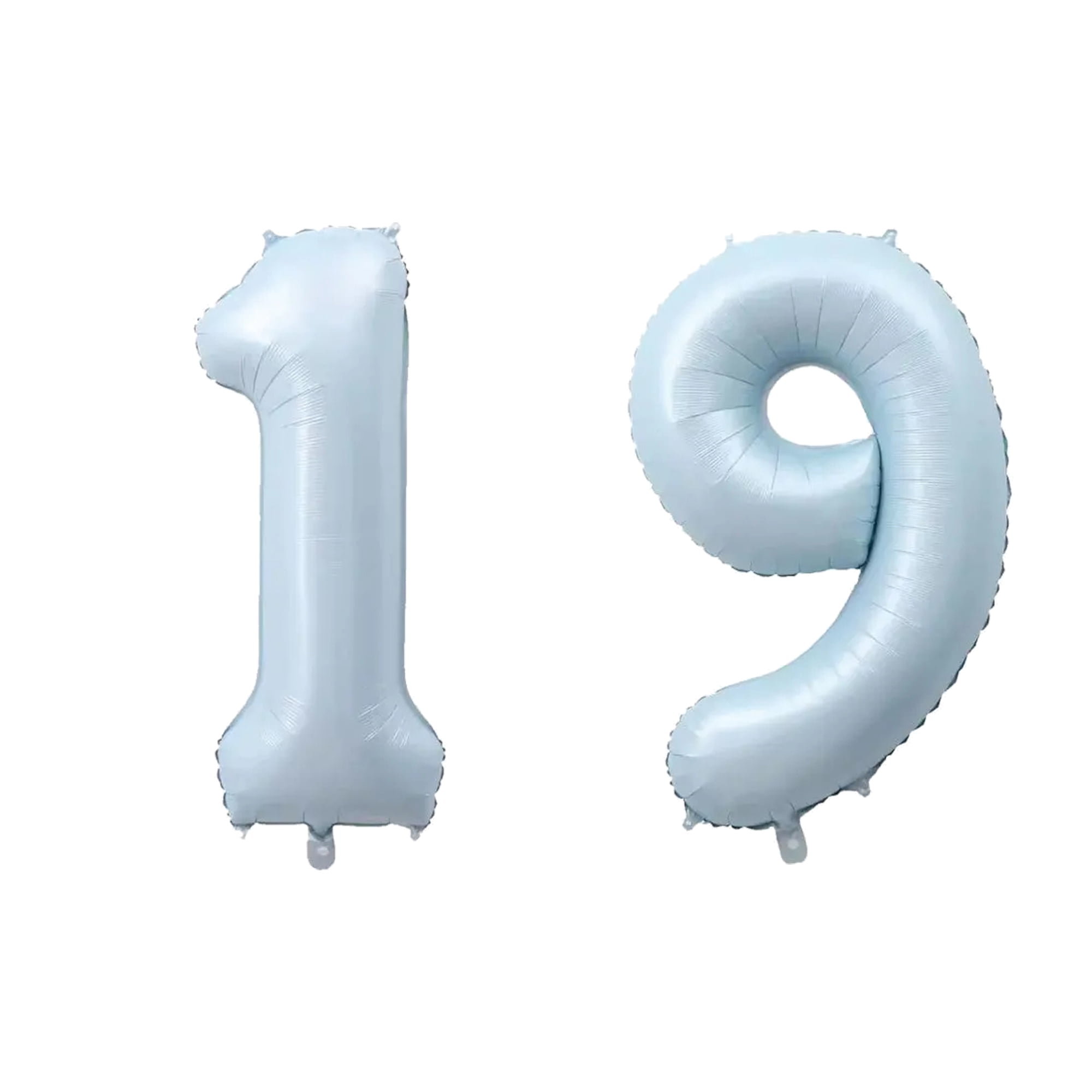 Number Nineteen Balloon Pastel Blue Sky Blue Light Blue 32" Large Party ...