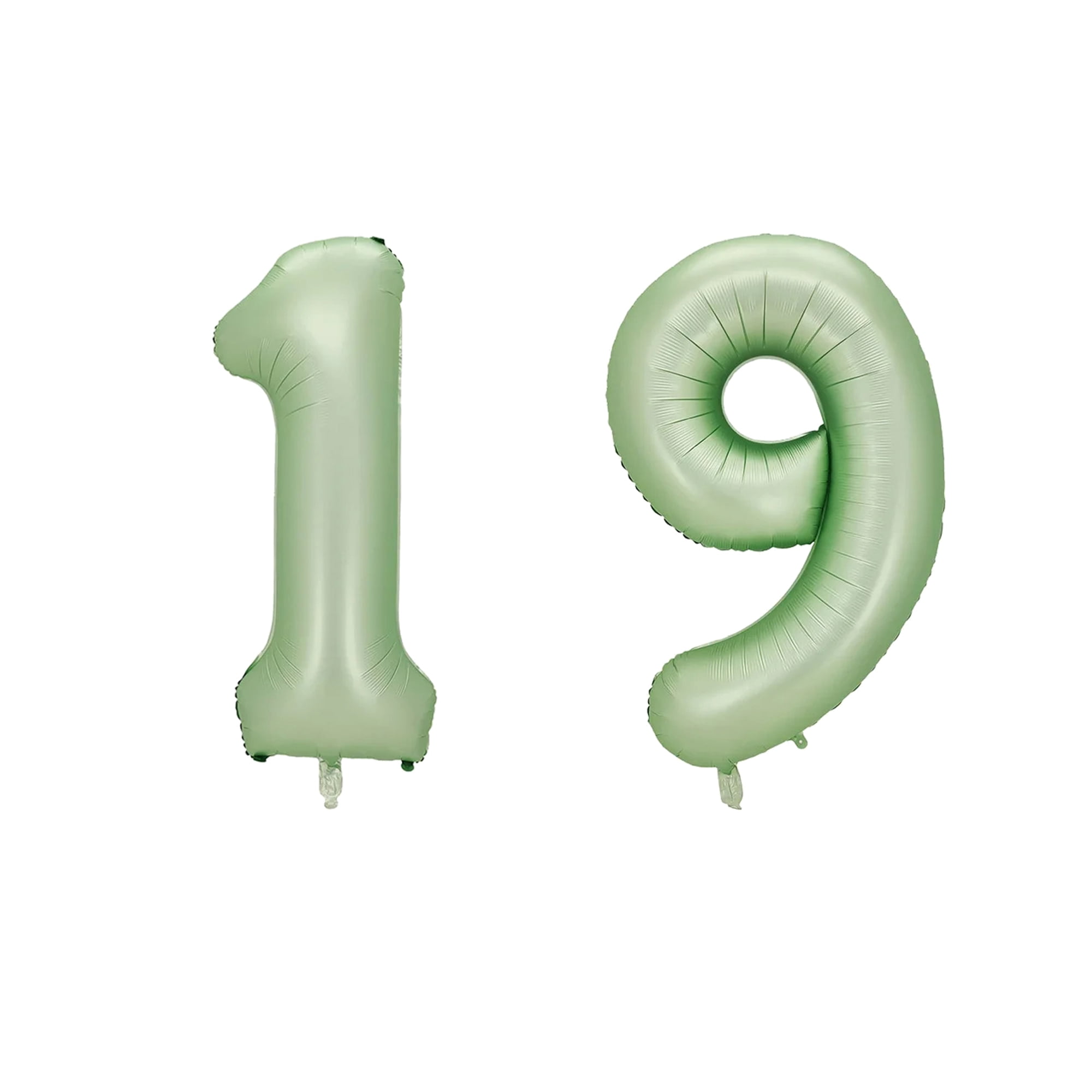 Number Nineteen Balloon Pastel Sage Green Number 19 Balloon 32" Large ...