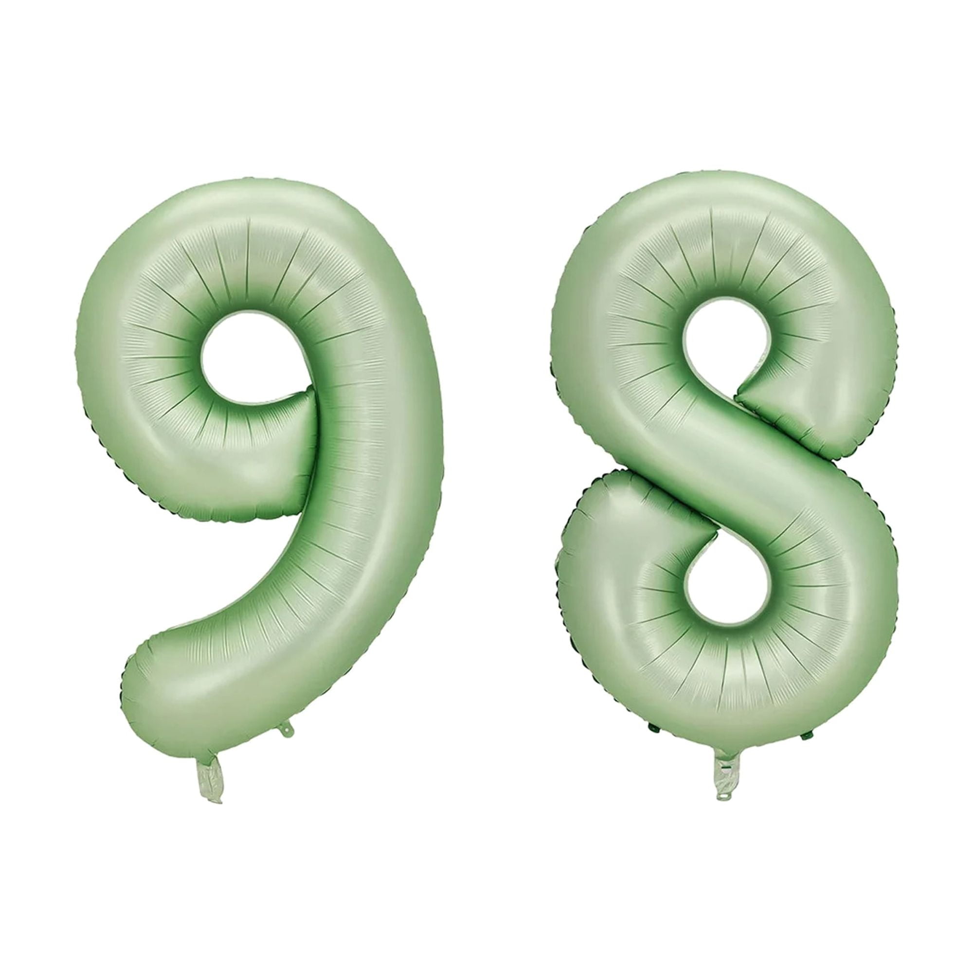 Number Ninety Eight Balloon Pastel Sage Green Number 98 Balloon 32 ...