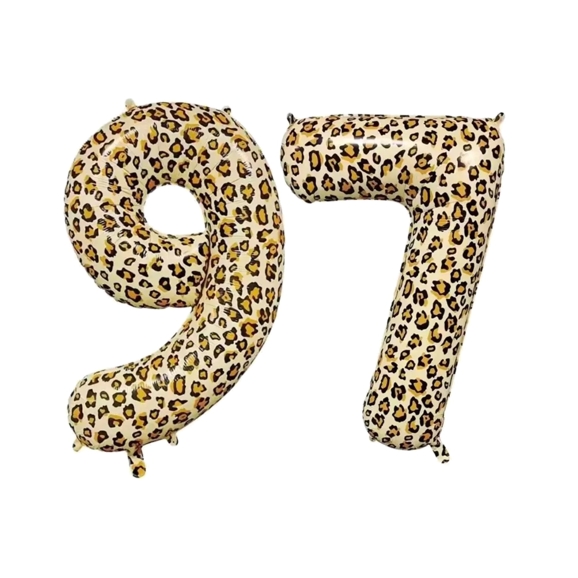 Number Ninety Seven Balloon Leopard Print Number 97 Balloon 32" Large ...
