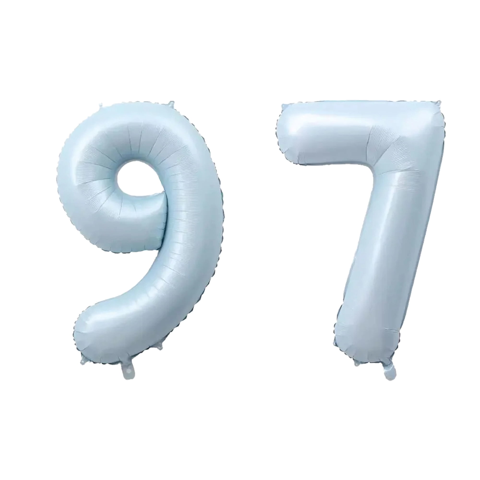 Number Ninety Seven Balloon Pastel Blue Sky Blue Light Blue 32" Large ...