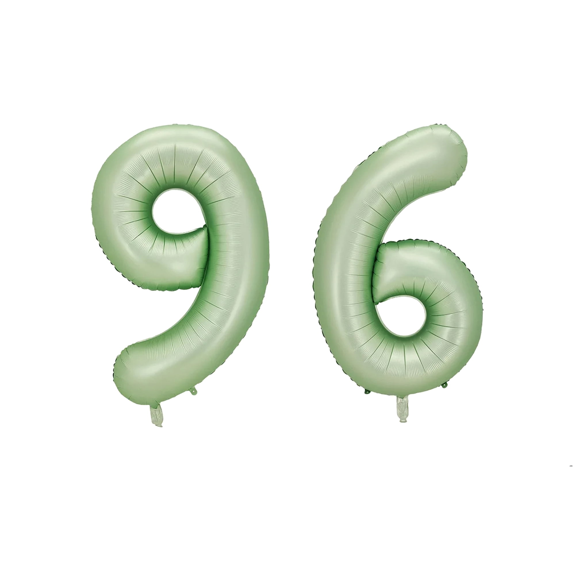 Number Ninety Six Balloon Pastel Sage Green Number 96 Balloon 32" Large ...