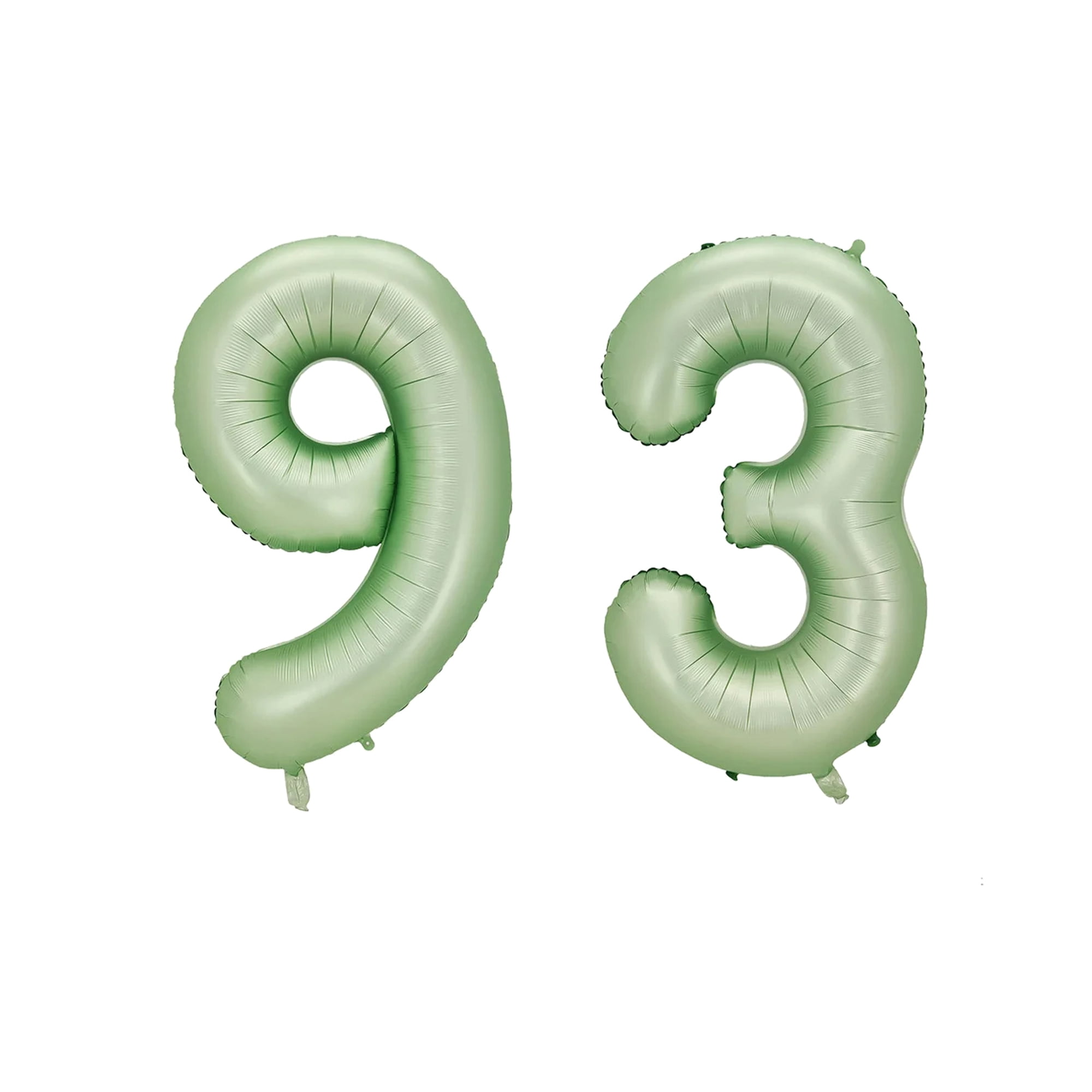 Number Ninety Three Balloon Pastel Sage Green Number 93 Balloon 32 ...