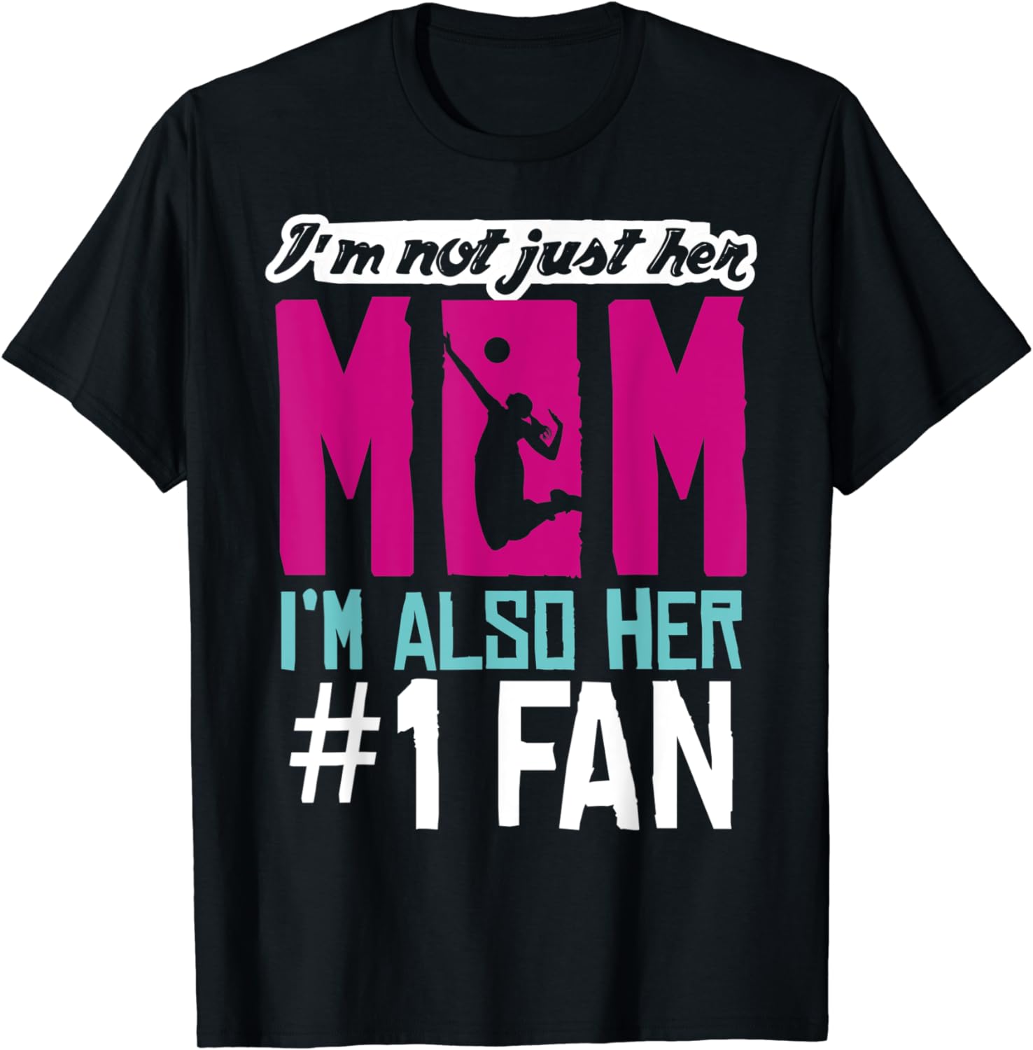 Number One Fan Volleyball Mom Gift Design Idea design T-Shirt - Walmart.com