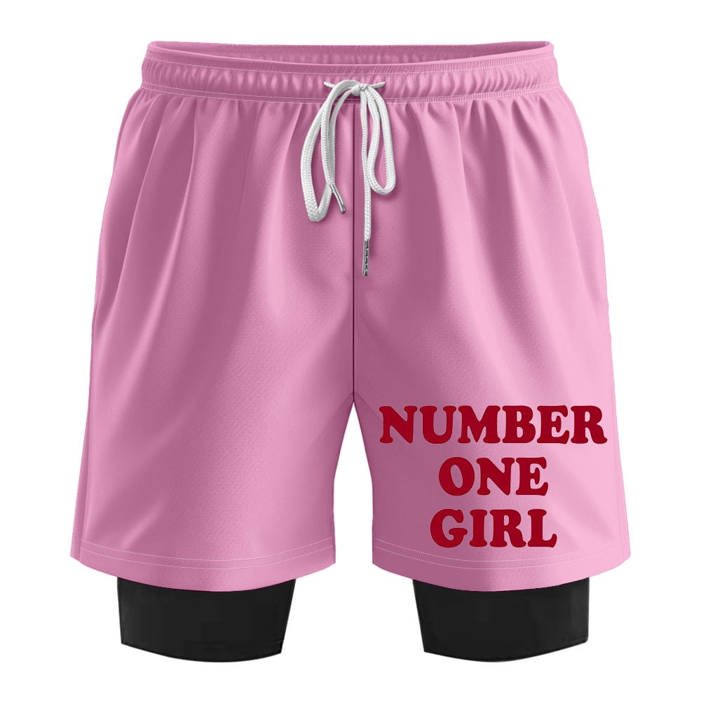 Number One Girl Fake Two Shorts 2024 Kpop SweatShorts Hip Hop Style ...