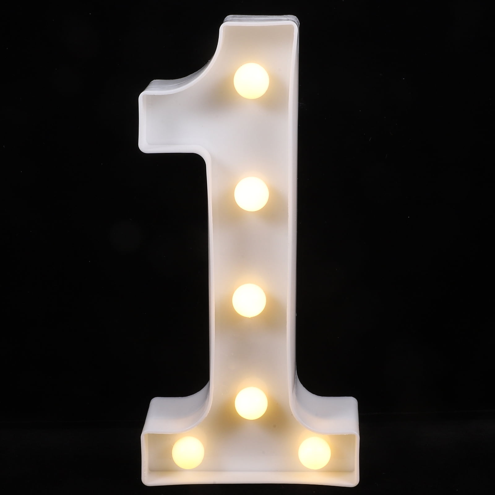 Number One White Light Numbers Symbol Modeling Lamp - Walmart.com