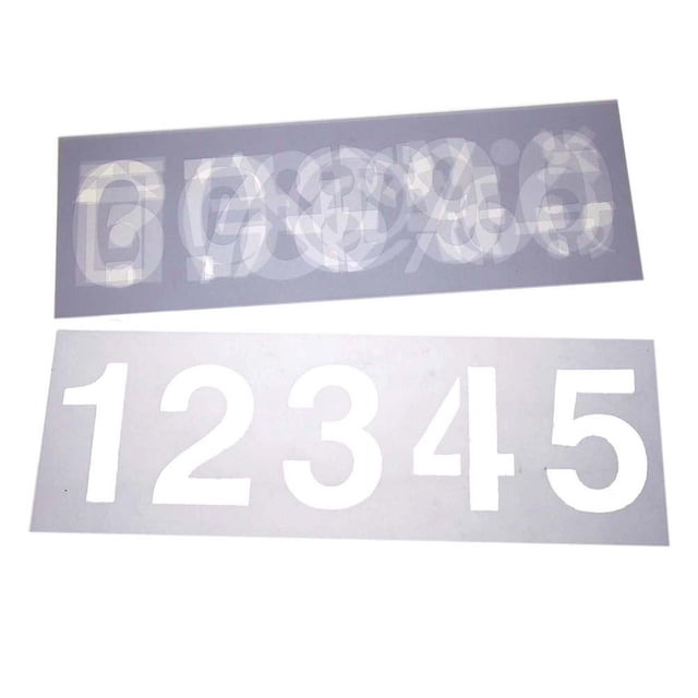 Number Operation & Symbols Stencil Set, 3-Inch, 6-Sheets - Walmart ...