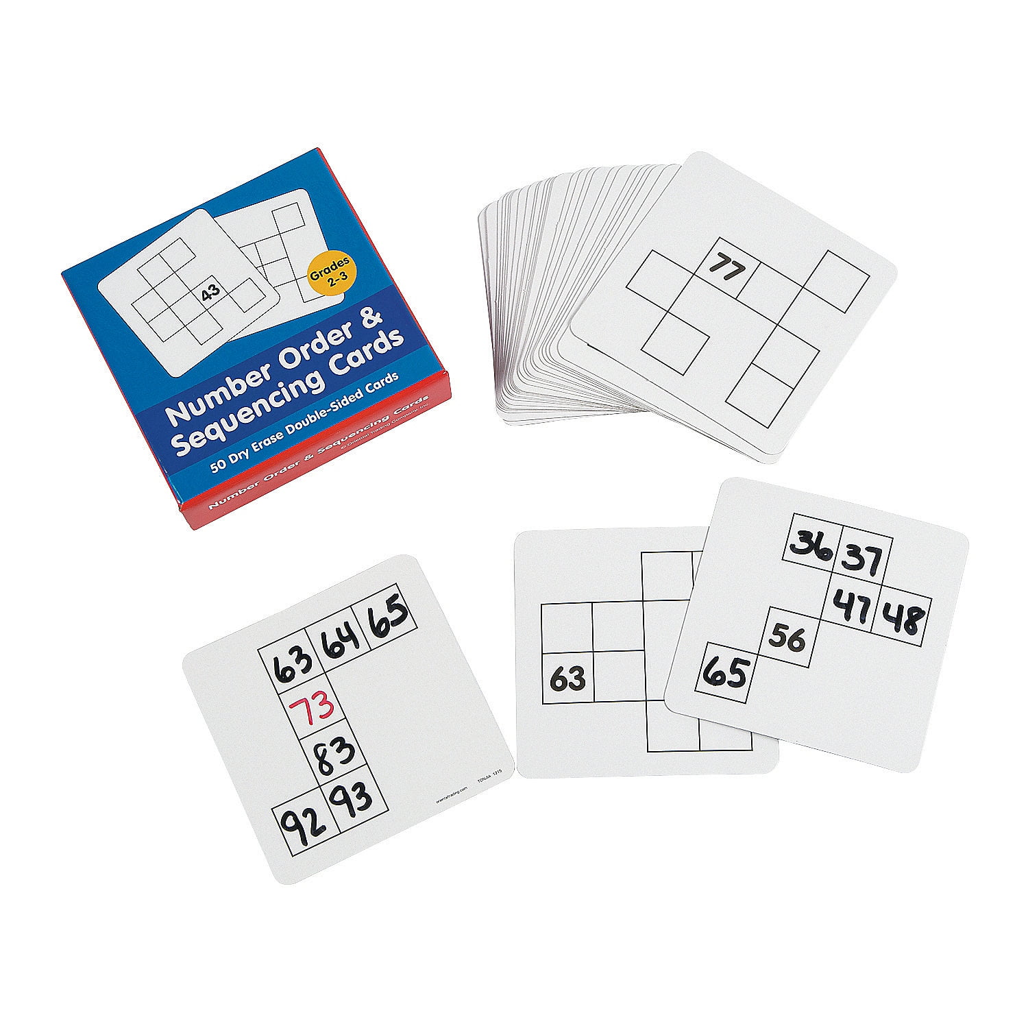 Number Order & Sequencing Cards - Educational - 50 Pieces - Walmart.com
