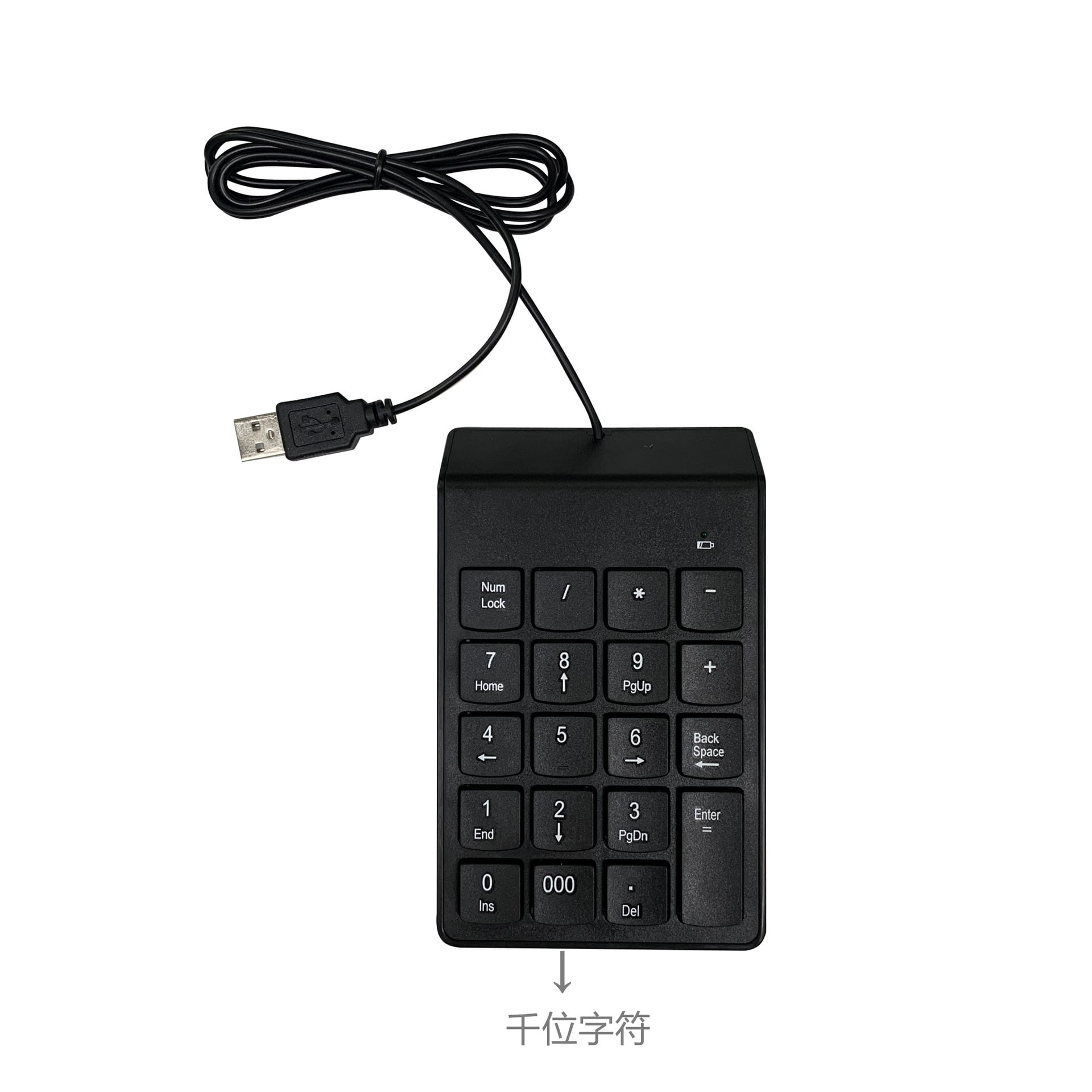 Number Pad 19-key Mechanical Numpad Wired Keyboard USB Number Pad ...