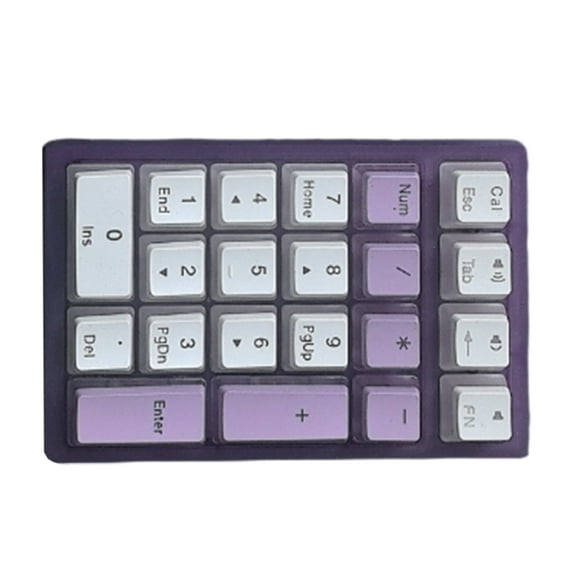 Number Pad USB C Corded Numeric Keypad Mechanical with LED Backlit 21 ...